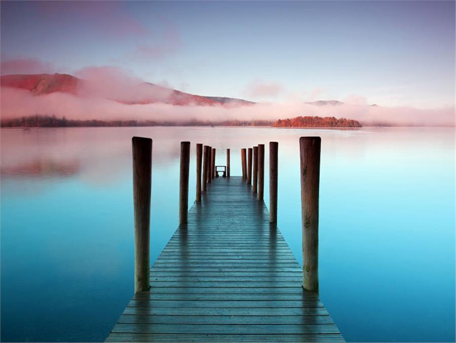 Sisli Koy Deniz Manzara Duvar Kağıdı