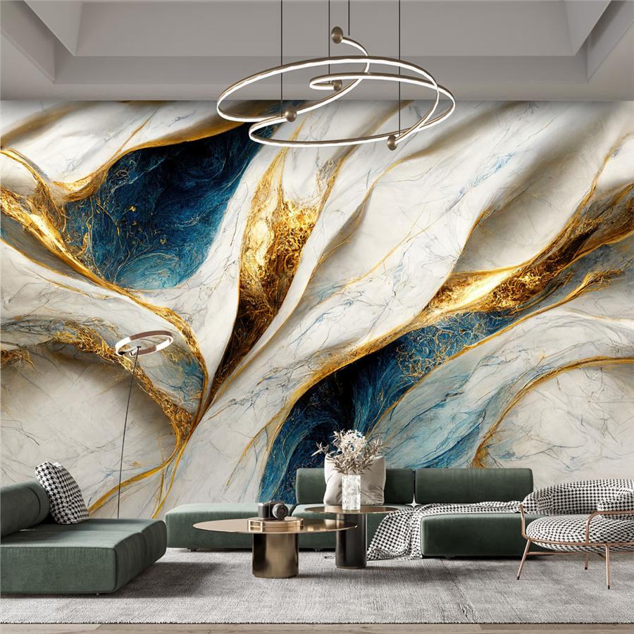 Mermer Desen 3D Duvar Kağıdı